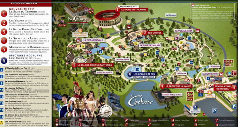 Organiser Sa Journ e Au Puy Du Fou Avec Le Plan Imprimer 